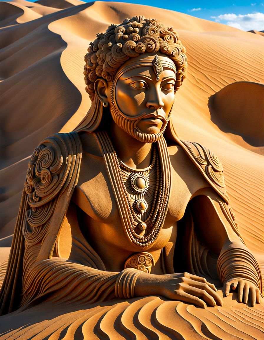 Sand God - AI Generated Artwork - NightCafe Creator