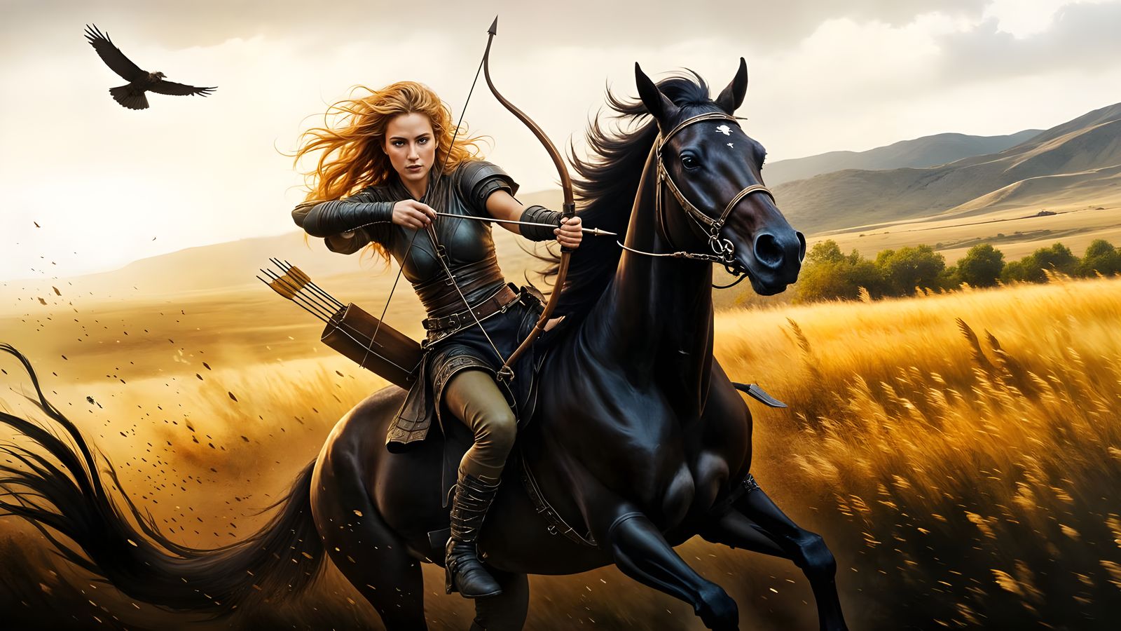 Title: Huntress of the Golden Steppes