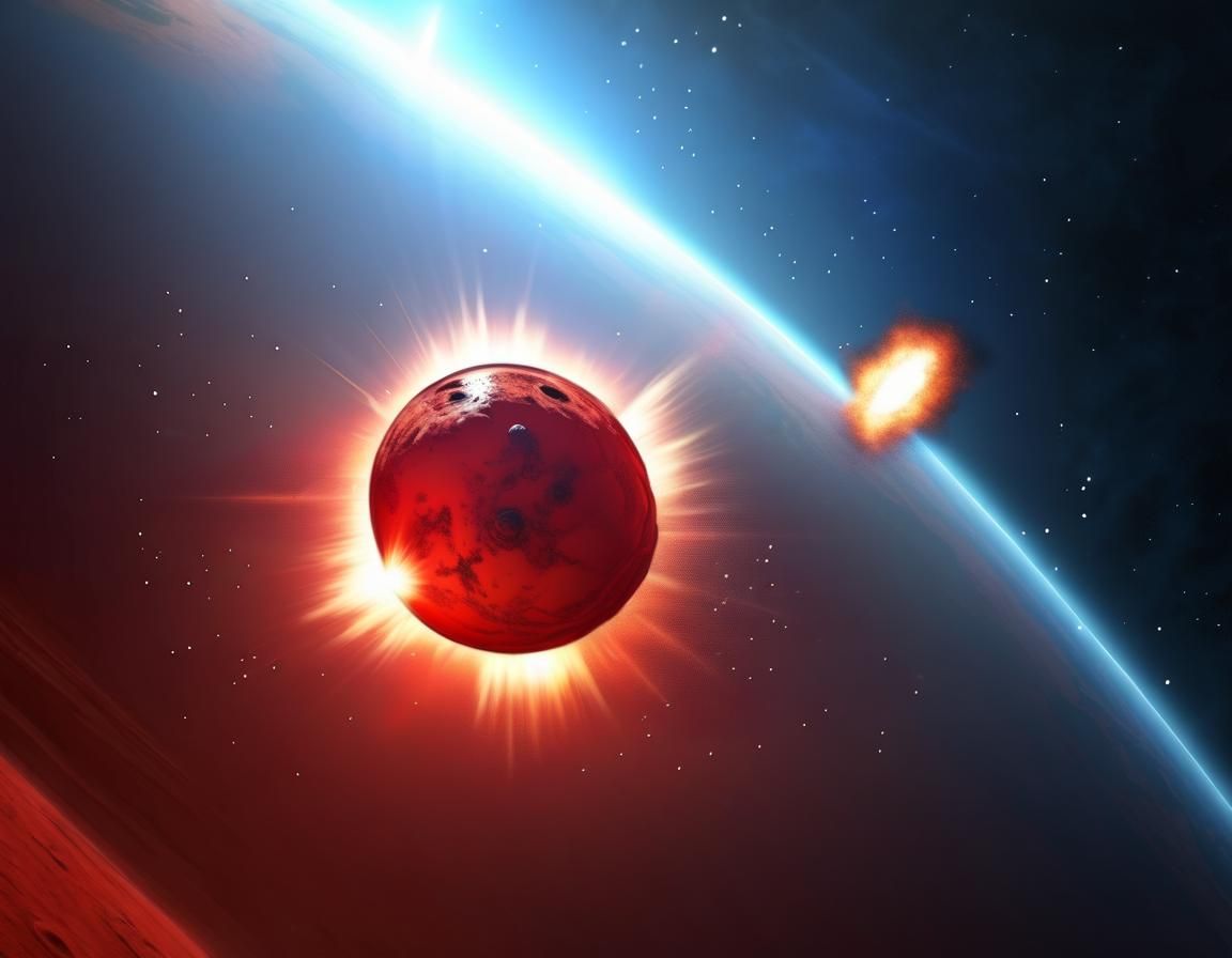 exploding planet - AI Generated Artwork - NightCafe Creator