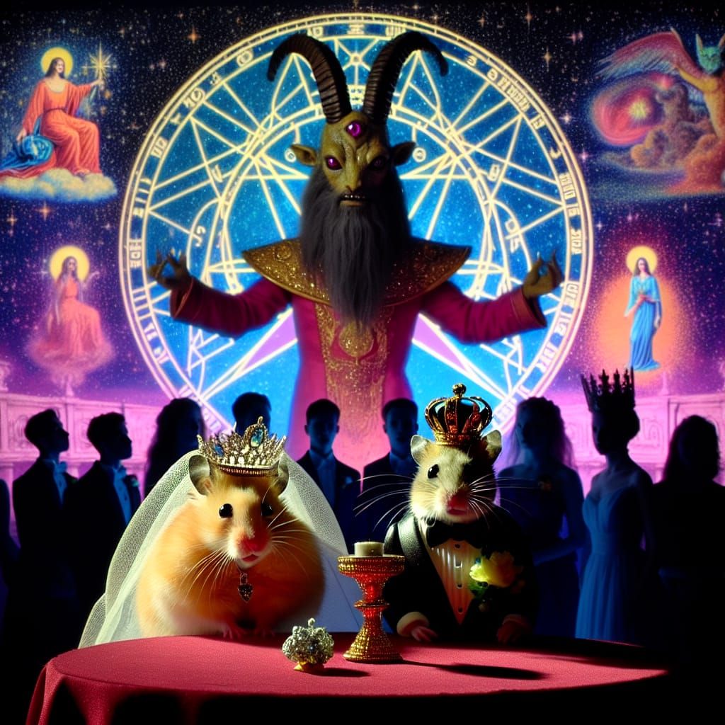 The Hamster Prom King and Queen are Crown By an Adorning Baphomet in a ...