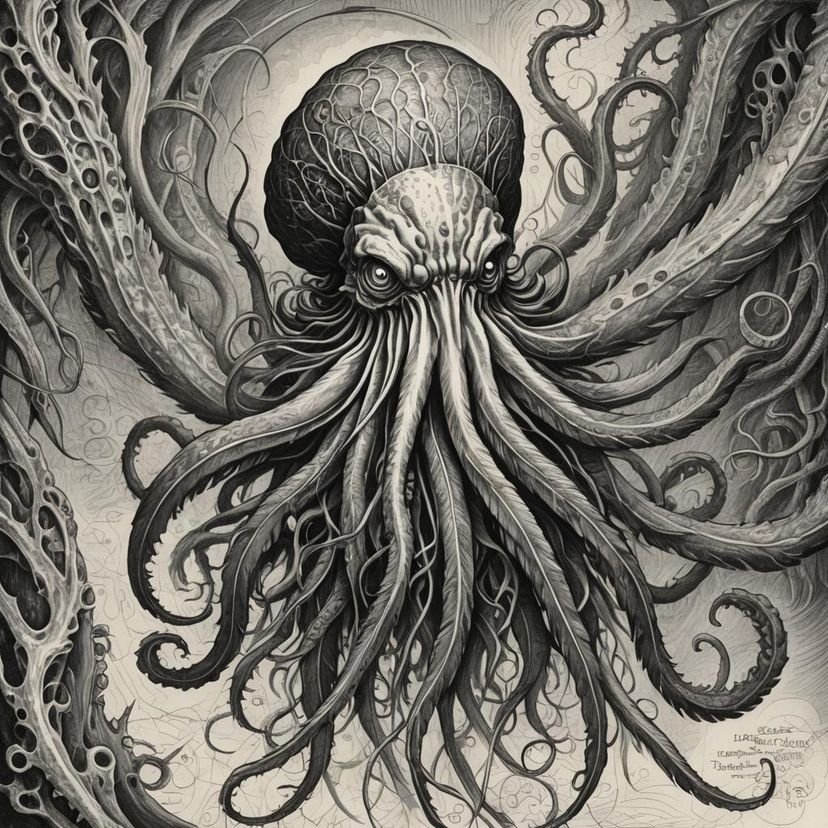 Cryptid xenobiology scientific illustration - AI Generated Artwork ...