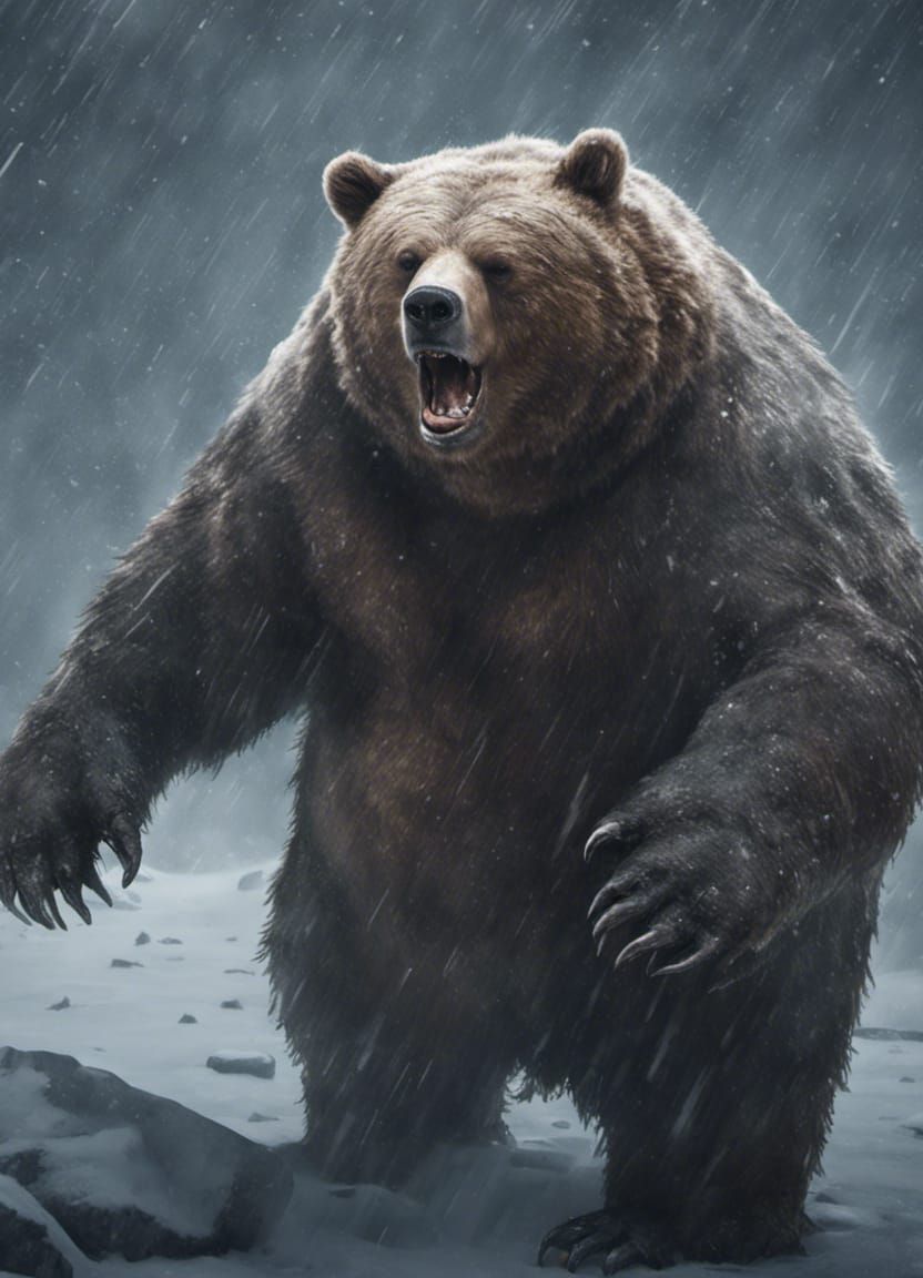 Photograph Obese Bear Portrait By Tomasz Strzalkowski and Greg Staples ...