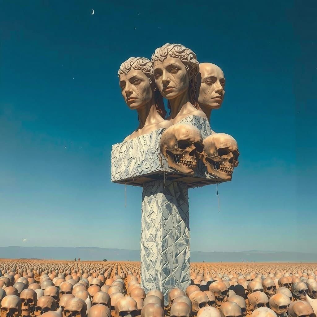 Tau - Surrealist Decay in Earthy Tones