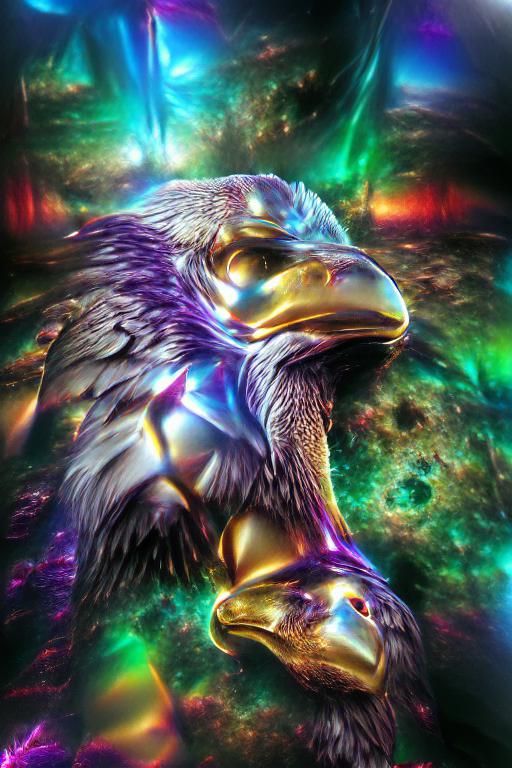 Cosmic Eagle - AI Generated Artwork - NightCafe Creator
