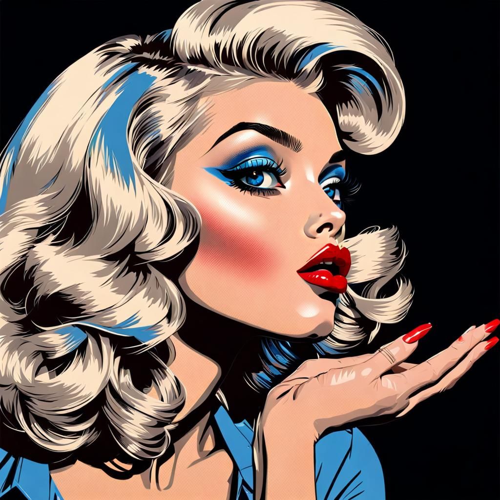 Blow me a kiss, darling! - AI Generated Artwork - NightCafe Creator