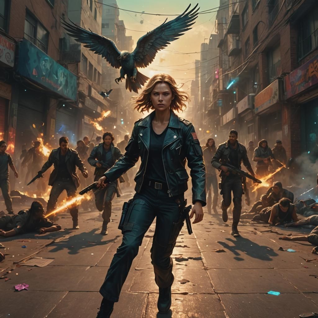 Violence only for self defense with an assist from avenging angels - AI ...