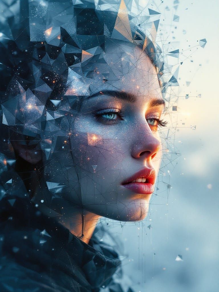 disjointed Luminweave and Fractured Reality art