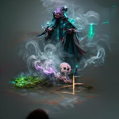 The necromancer - AI Generated Artwork - NightCafe Creator