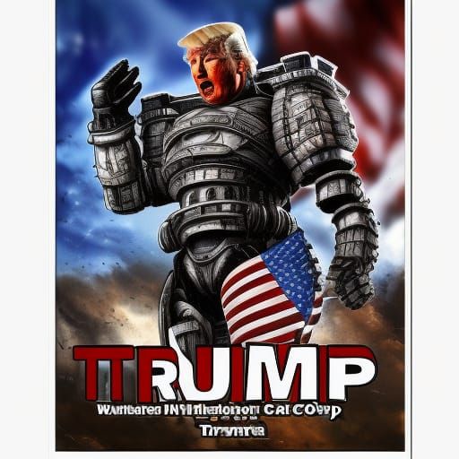 Donald Trump mech warrior - AI Generated Artwork - NightCafe Creator