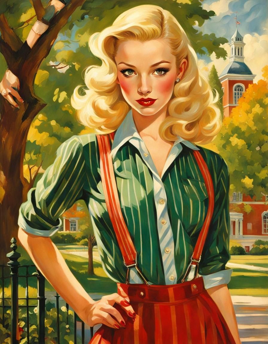 Daily Pin-Up #20 - AI Generated Artwork - NightCafe Creator