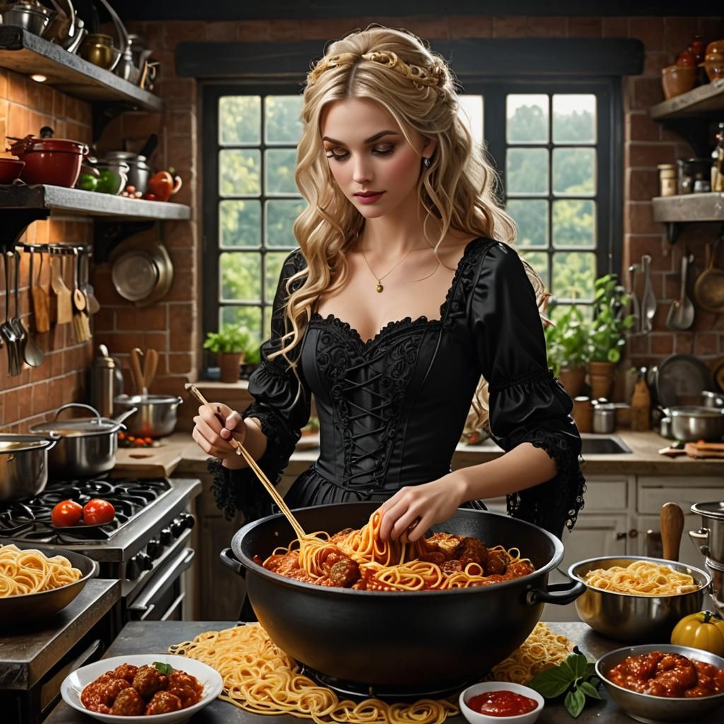 I think I overdid the spaghetti... - AI Generated Artwork - NightCafe ...