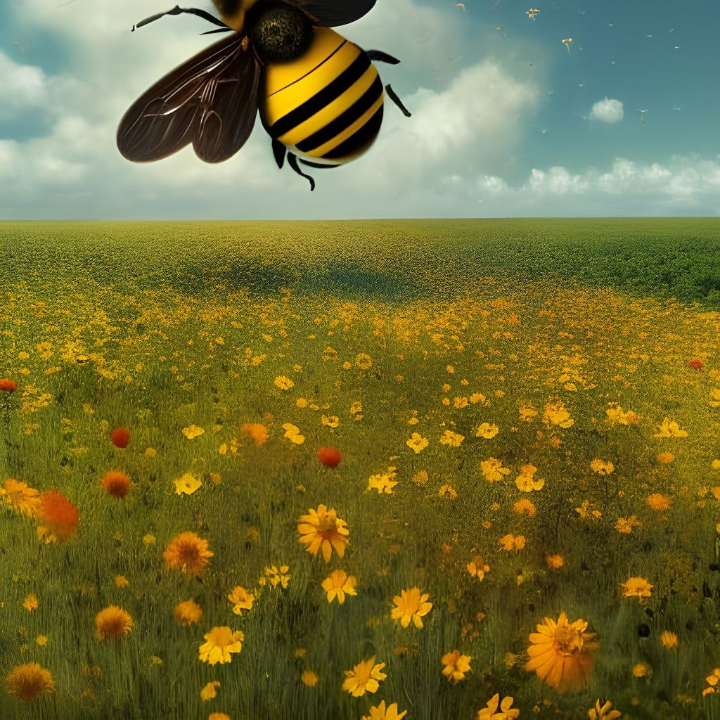 Giant bee - AI Generated Artwork - NightCafe Creator