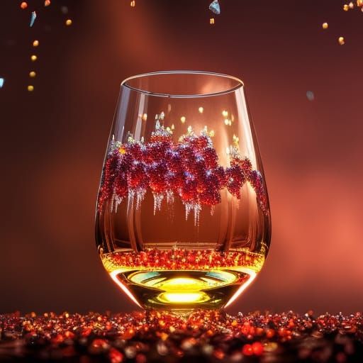 Grape wine glass - AI Generated Artwork - NightCafe Creator