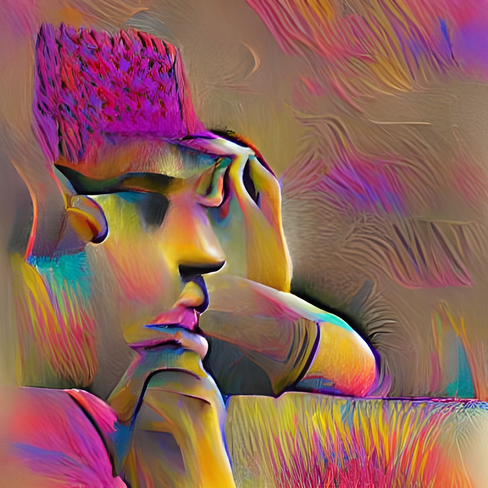 Thinking - AI Generated Artwork - NightCafe Creator