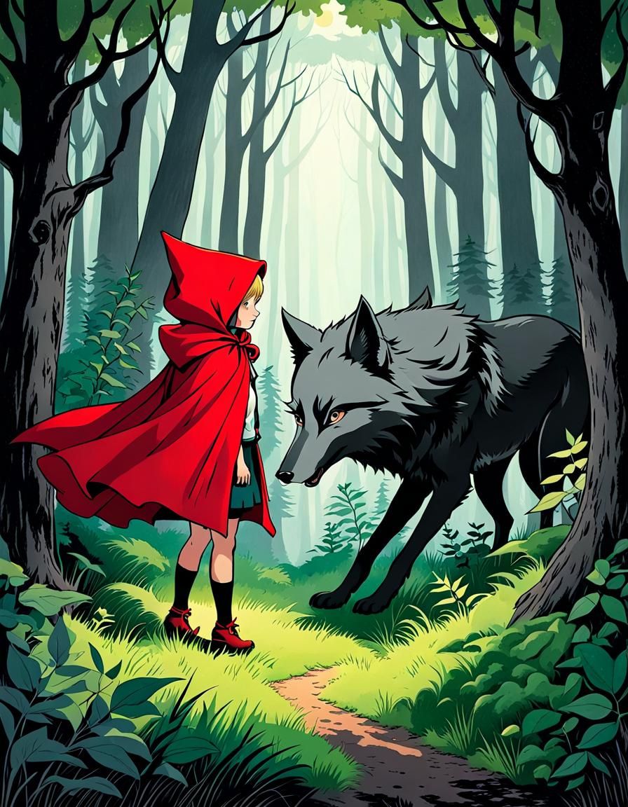 Little Red Riding Hood - AI Generated Artwork - NightCafe Creator