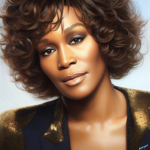 Ask the AI: Whitney Houston - AI Generated Artwork - NightCafe Creator