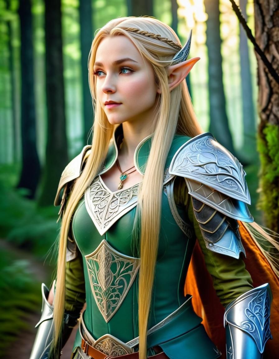 Elven Ranger - AI Generated Artwork - NightCafe Creator