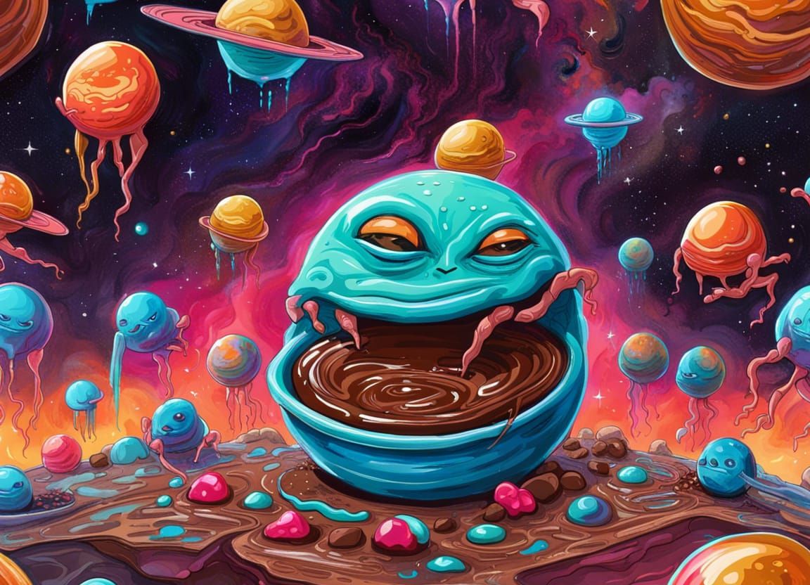 Aliens Candy -it bites back - AI Generated Artwork - NightCafe Creator