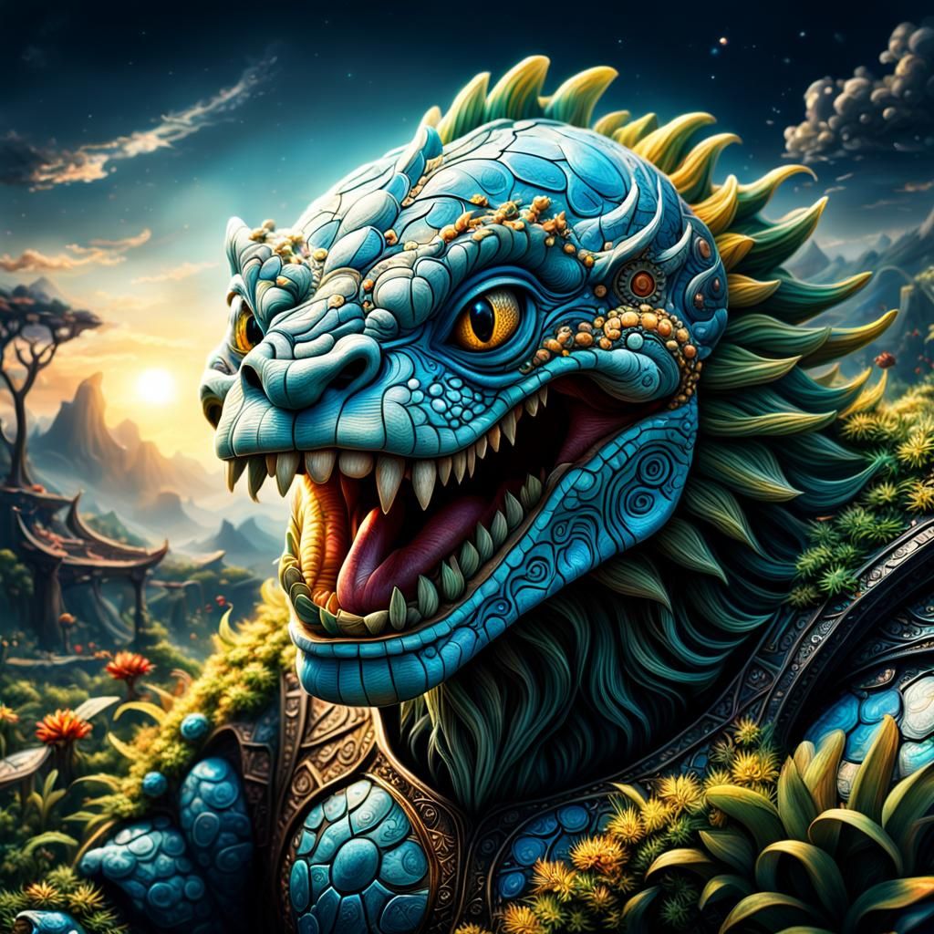 The nice lizard - AI Generated Artwork - NightCafe Creator