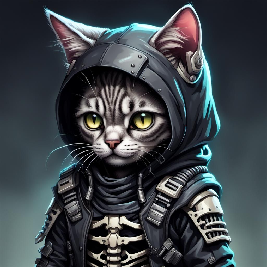 Cat reaper - AI Generated Artwork - NightCafe Creator