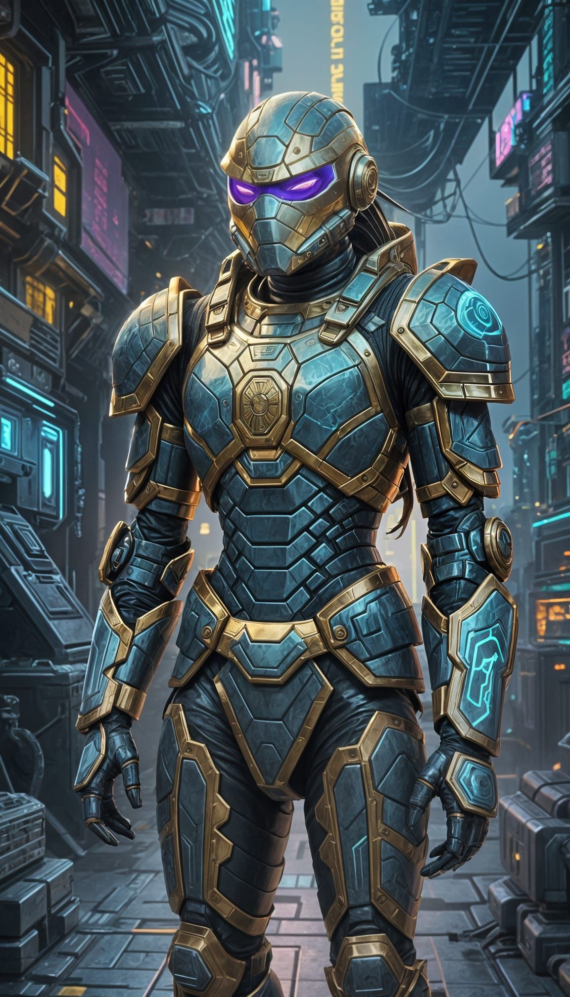 Sea Turtle, Zone Slayer, Female - Glowing Futuristic Turtle ...