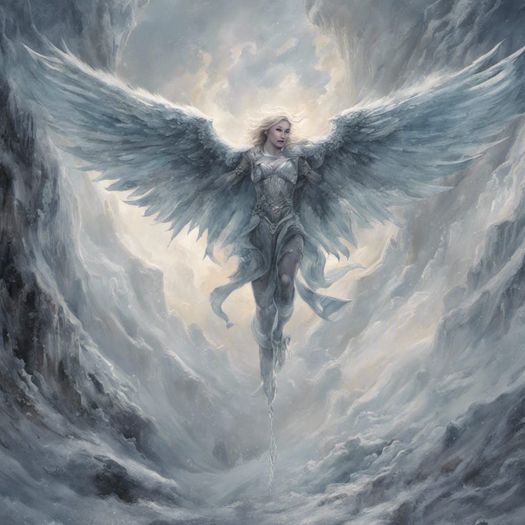 Ice Angel #1 - AI Generated Artwork - NightCafe Creator