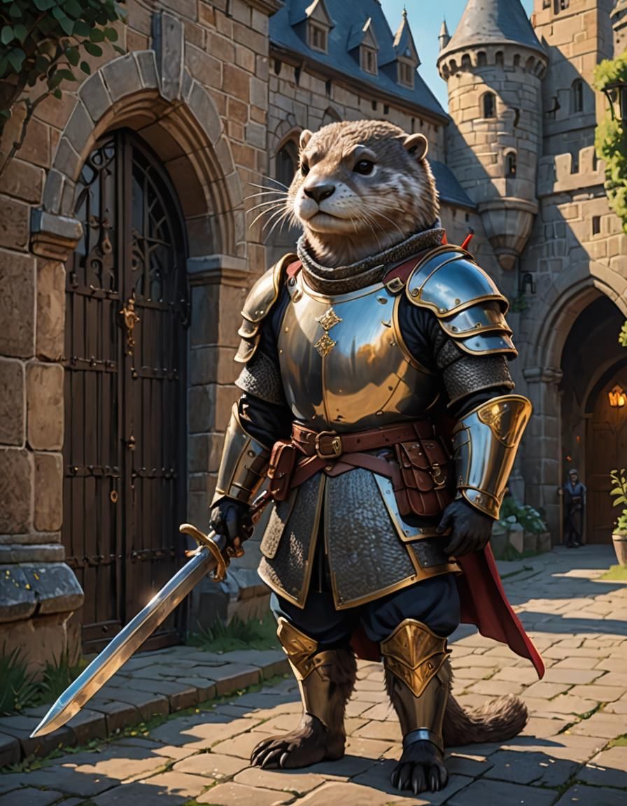 Sir Otter Knight :3 - AI Generated Artwork - NightCafe Creator