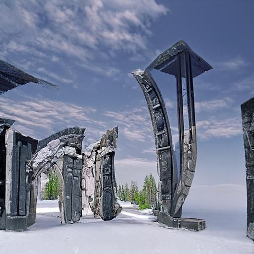 Active Stargate portal ruins - AI Generated Artwork - NightCafe Creator