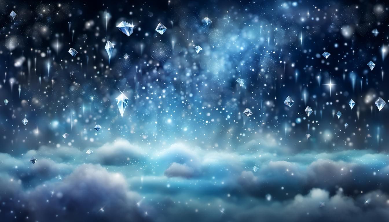 diamond rain in the icy "surface" of Neptune - AI Generated Artwork ...