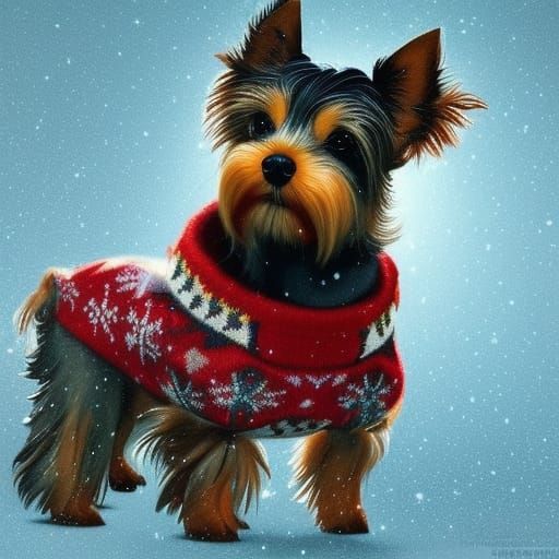 Yorkie - AI Generated Artwork - NightCafe Creator