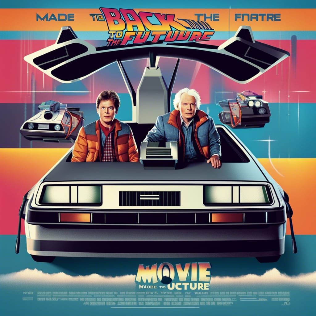 Back to the Future made up moovie poster - AI Generated Artwork ...