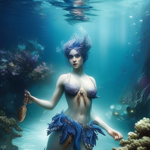 Mermaid Stable Diffusion v1.5!!! - AI Generated Artwork - NightCafe Creator