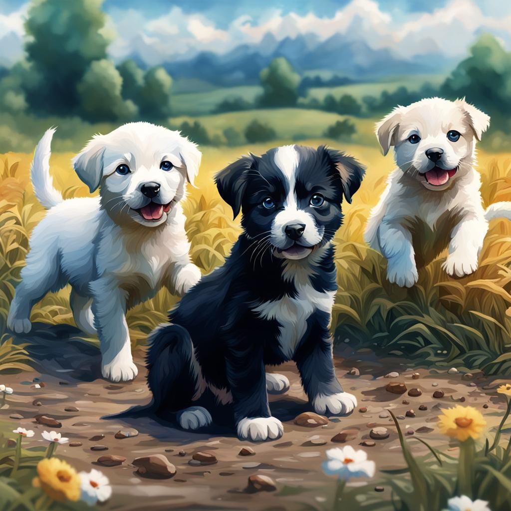 Fluffy joy - AI Generated Artwork - NightCafe Creator