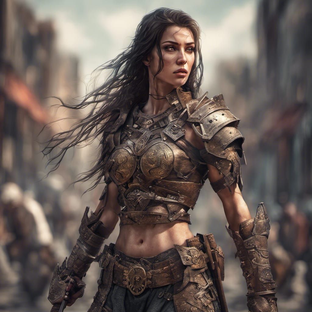 female warrior - AI Generated Artwork - NightCafe Creator