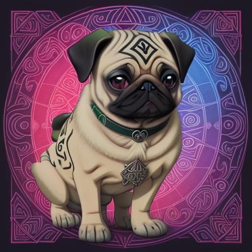 Pug - AI Generated Artwork - NightCafe Creator