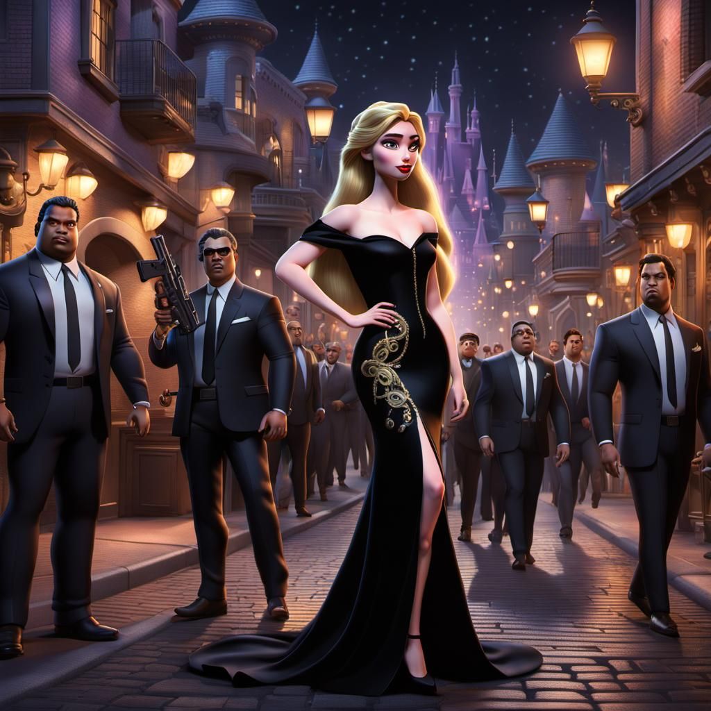 Mafia Princess Rapunzel - AI Generated Artwork - NightCafe Creator
