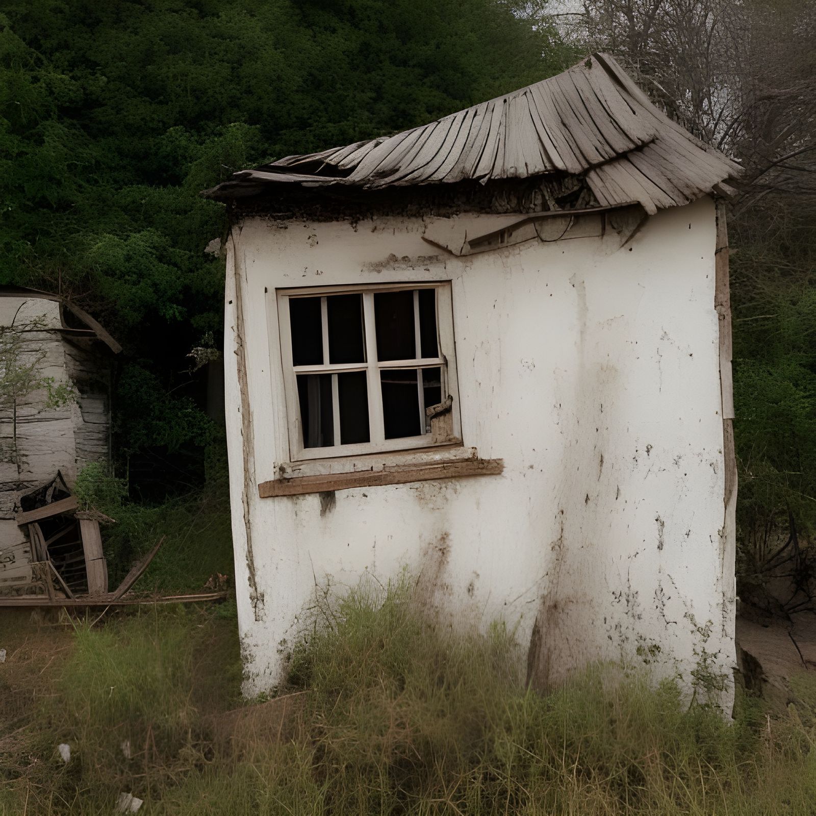 sad old rickety house - AI Generated Artwork - NightCafe Creator