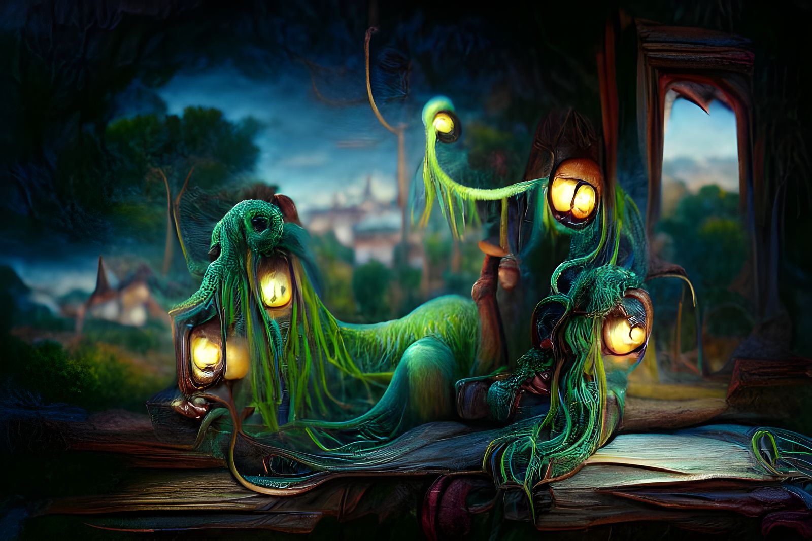 Cryptid Creepers III - AI Generated Artwork - NightCafe Creator