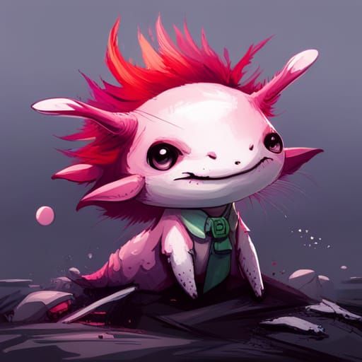 Chibi Axolotl - AI Generated Artwork - NightCafe Creator
