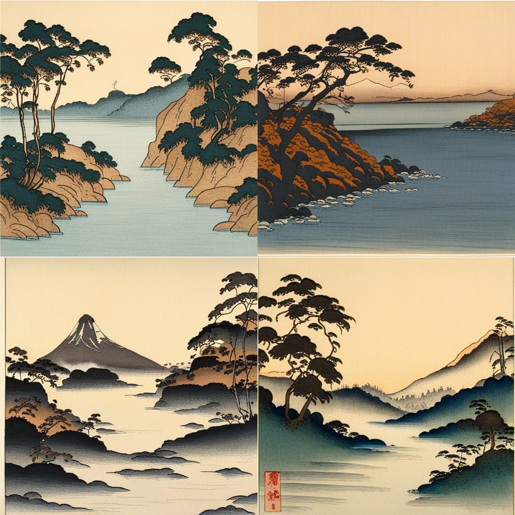 Shin hanga: Refers to a style of Japanese woodblock printing that ...