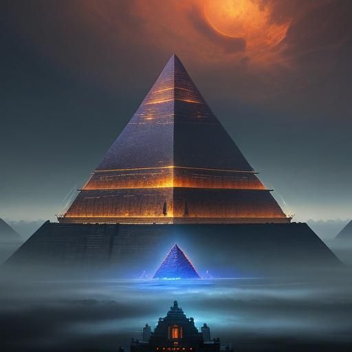 futuristic pyramids - AI Generated Artwork - NightCafe Creator