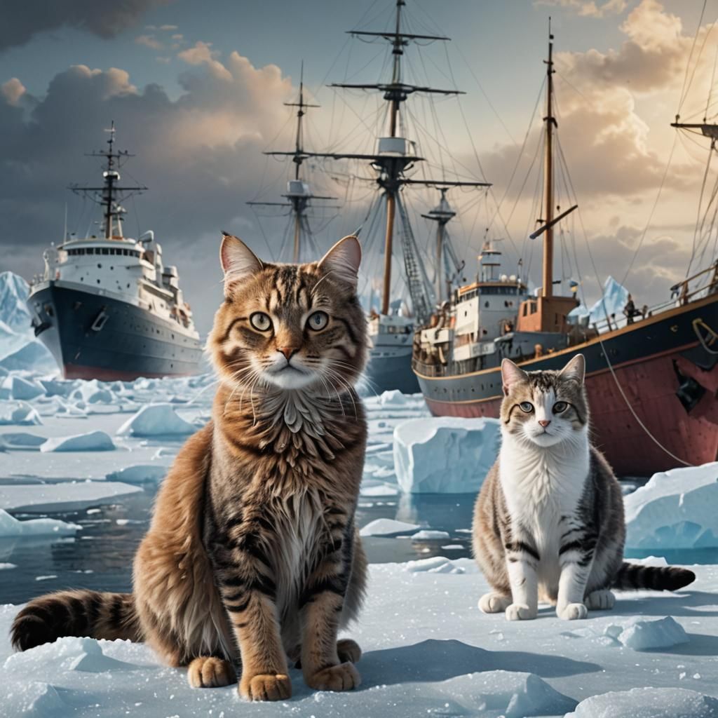 Mrs. Chippy and friend in the snow - AI Generated Artwork - NightCafe ...