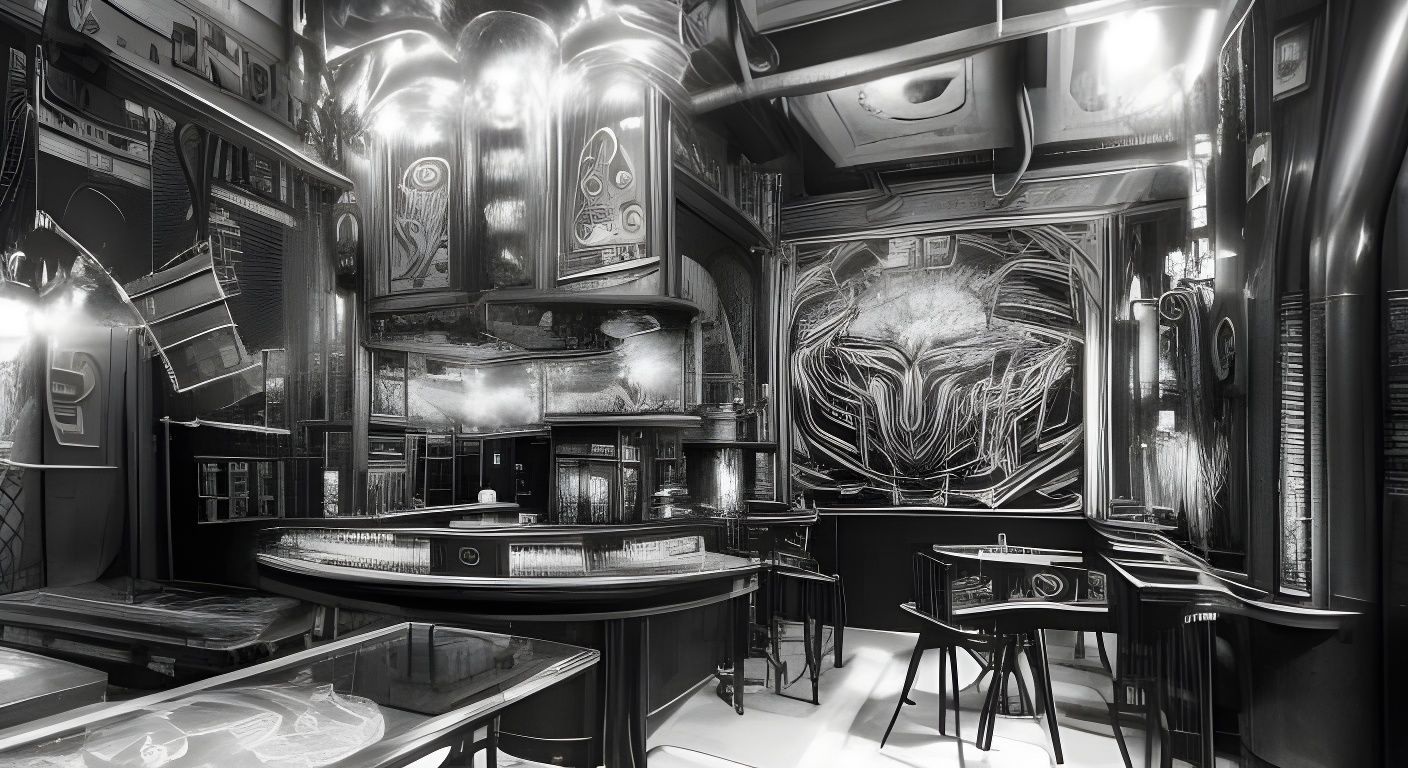 H.R. Giger Bar - AI Generated Artwork - NightCafe Creator