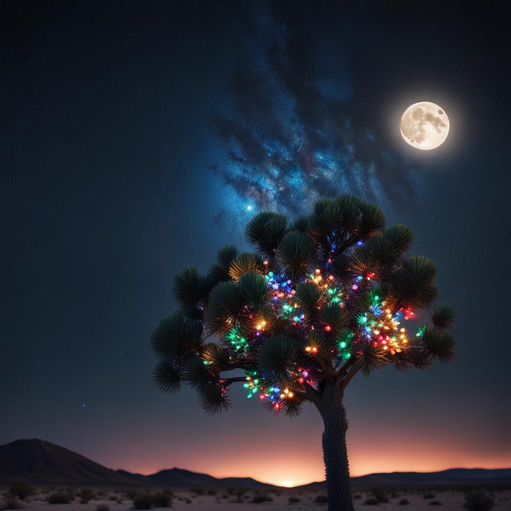 Joshua Christmas Tree - AI Generated Artwork - NightCafe Creator