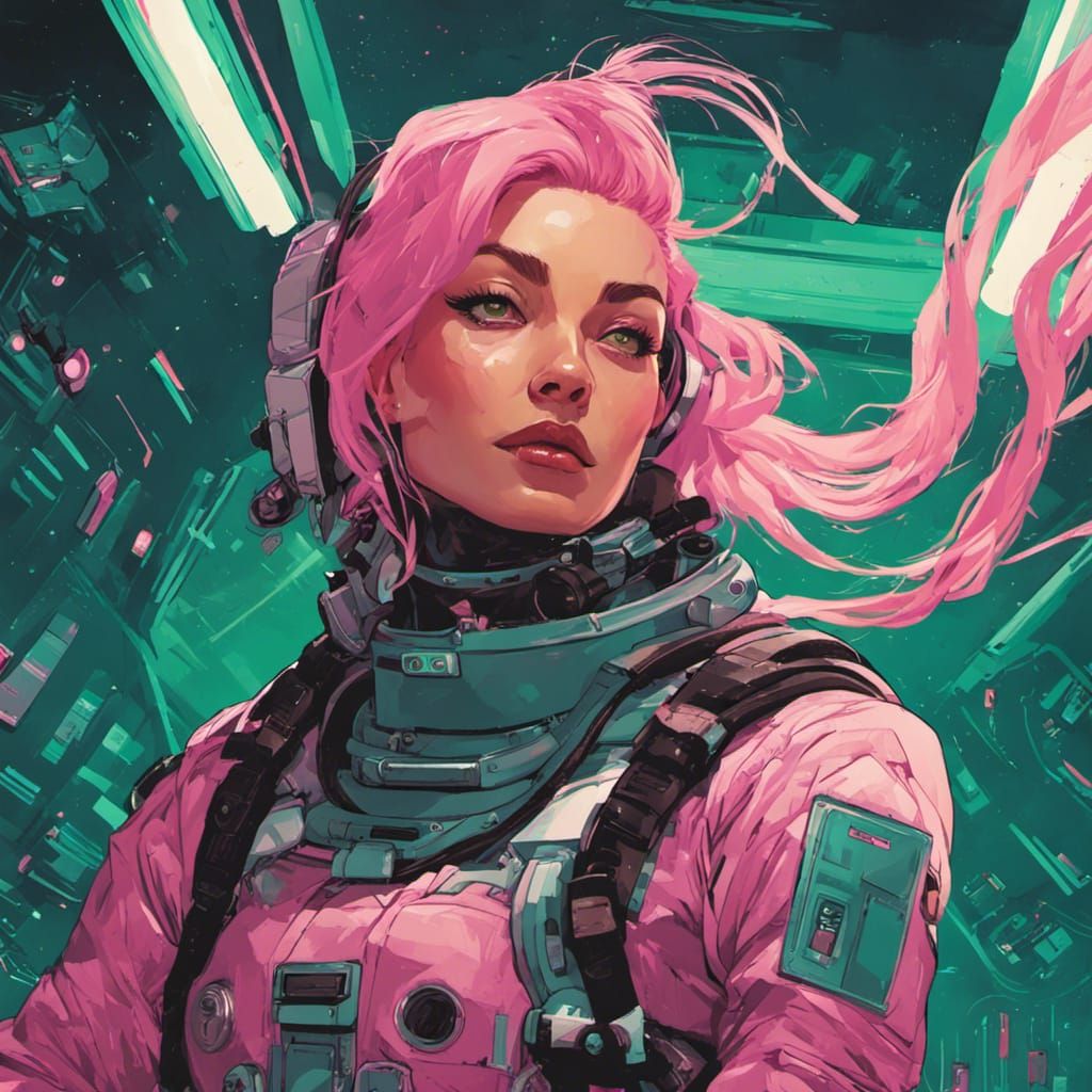 The space woman - AI Generated Artwork - NightCafe Creator