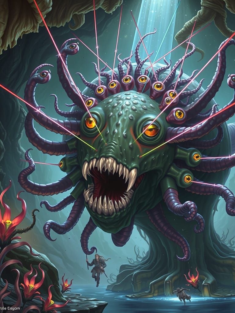 Classic Dungeons and Dragons Monster, "Beholder". The Beholder is a ...