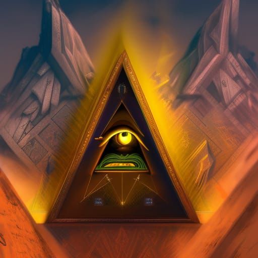 Bill cipher the illuminati natcho - AI Generated Artwork - NightCafe Creator