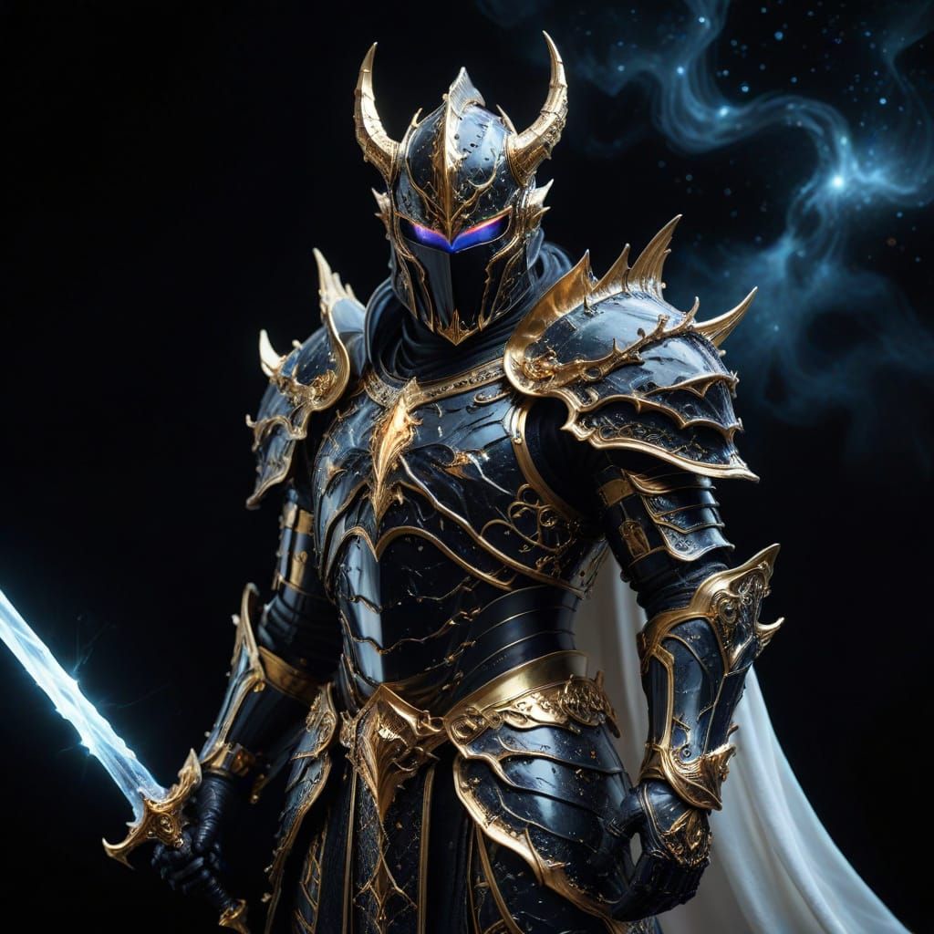 Demon Warrior - Ethereal Demon Warrior in Resin Crown with ...