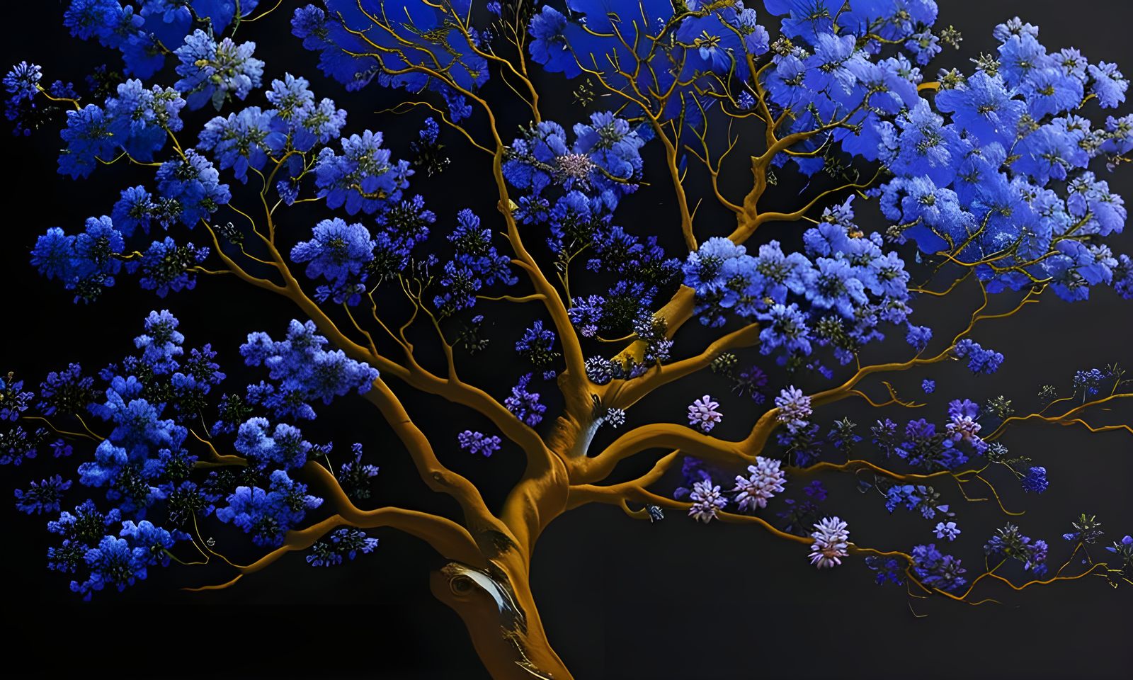 blue tree - AI Generated Artwork - NightCafe Creator