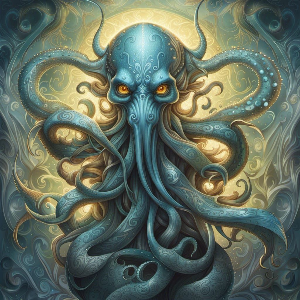 anthropomorphic mythos Cthulhu - AI Generated Artwork - NightCafe Creator
